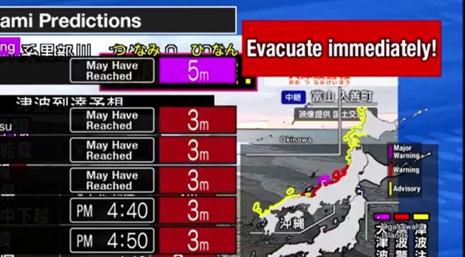 Powerful 7 6 Magnitude Earthquake Hits Japan Triggers Tsunami Warnings